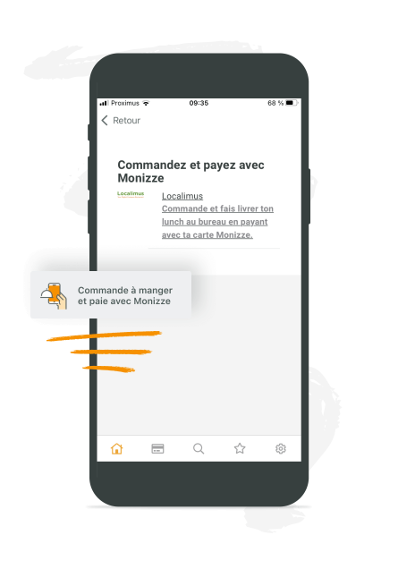 L'app Monizze vous facilite la vie! Téléchargez-la en un clic.
