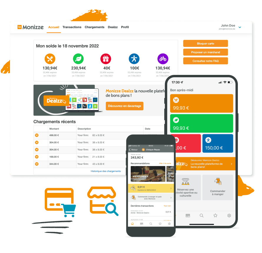 Monizze : chèques-repas, éco-chèques, chèques-cadeaux et chèques sport ...