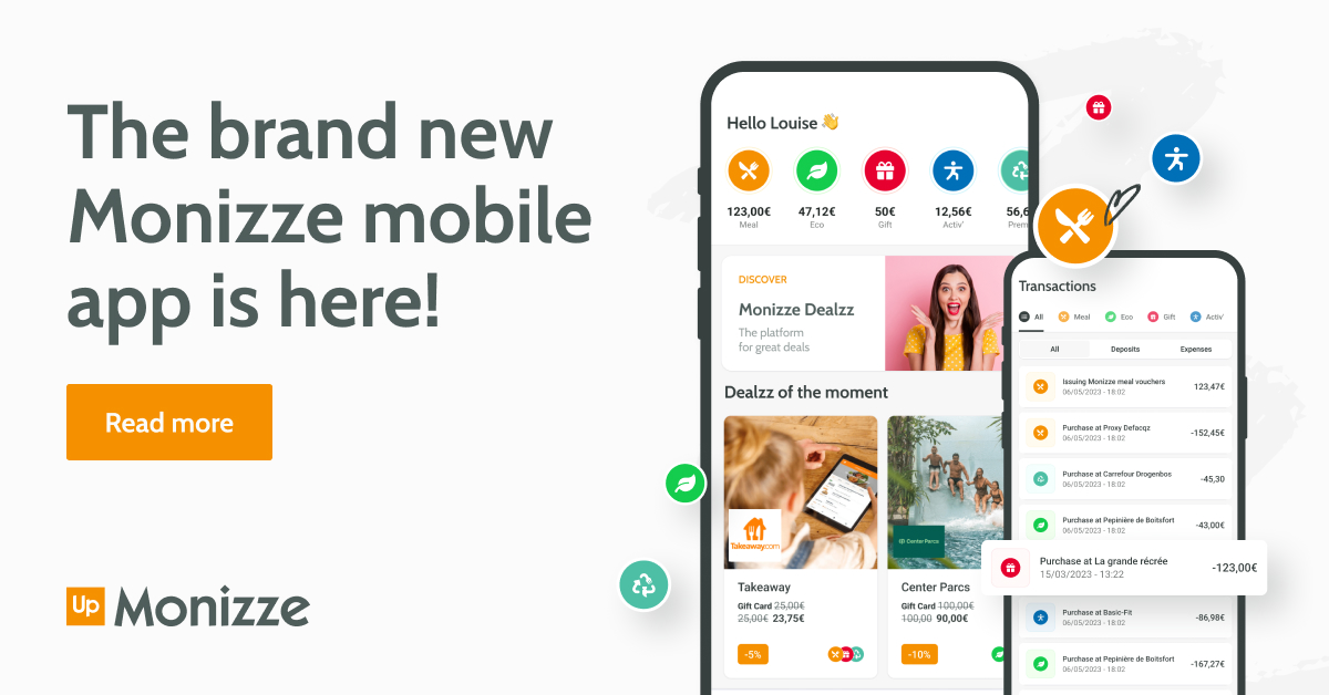 Your Monizze app: a fresh look and new features