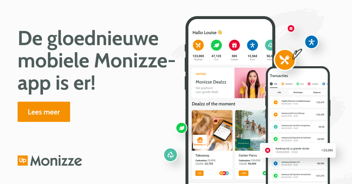 Uw Monizze-app: een frisse look en nieuwe functionaliteiten